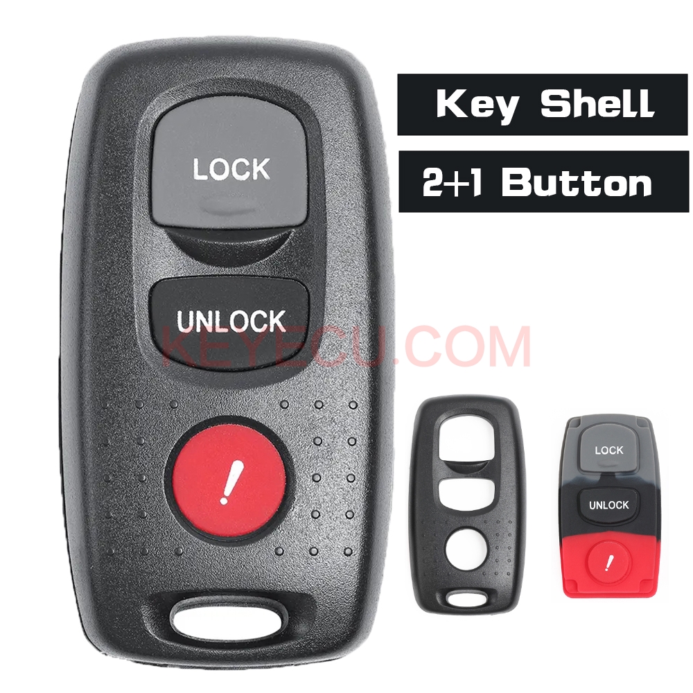 Replacement Remote Key Shell 3 Button for MAZDA 3 6 MPV Protege 5,For Mazda