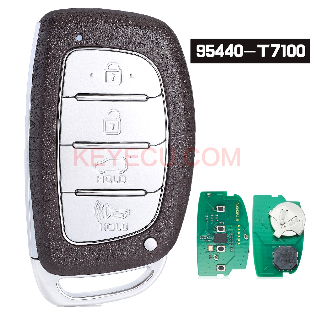 95440-T7100 Keyless Go Smart Remote Key Fob 4 Button 433MHz 6A for ...